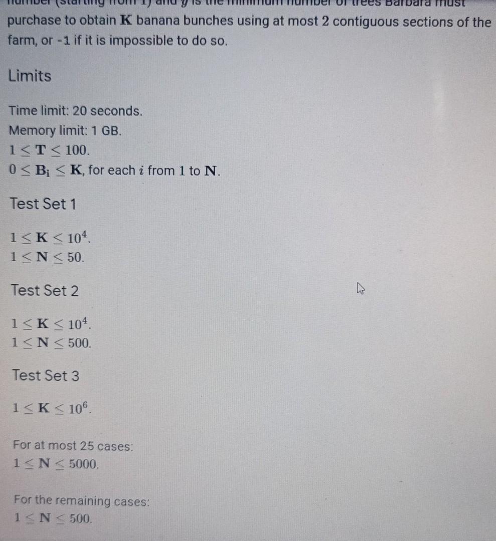 Solved Problem Barbara goes to Alan's banana farm, where the | Chegg.com
