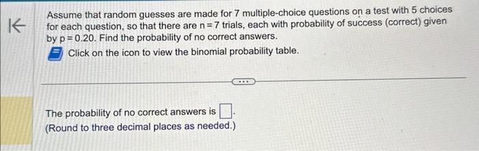 Solved Assume that random guesses are made for 7 | Chegg.com