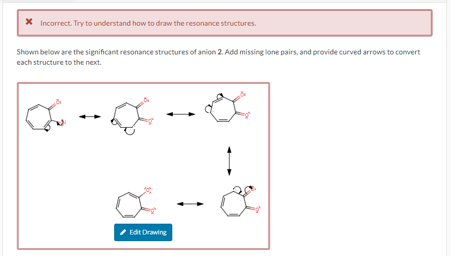 Solved Shown below are the significant resonance structures | Chegg.com