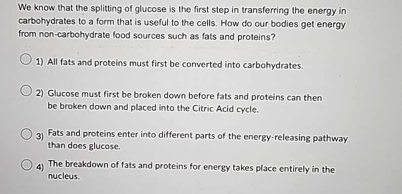 Solved We know that the splitting of glucose is the first | Chegg.com