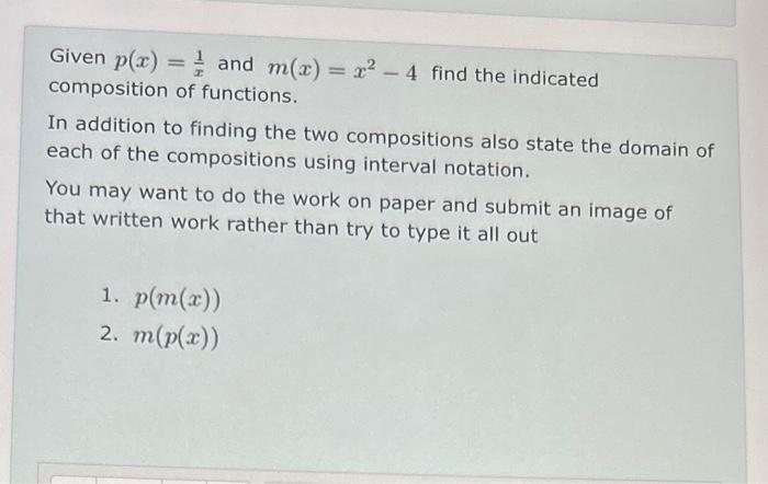 Solved Find the indicated function given f(x)=3x2−1 and | Chegg.com