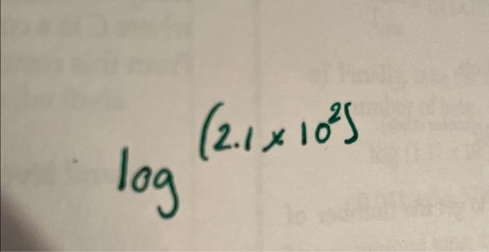 Solved log(2.1×102) | Chegg.com
