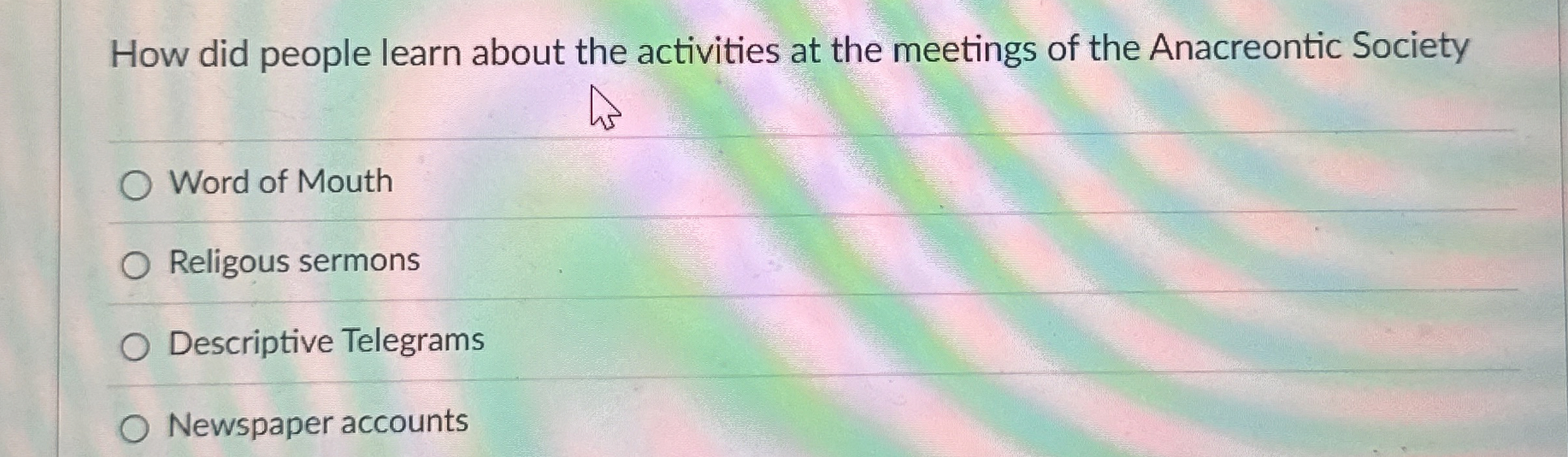 Solved How did people learn about the activities at the | Chegg.com