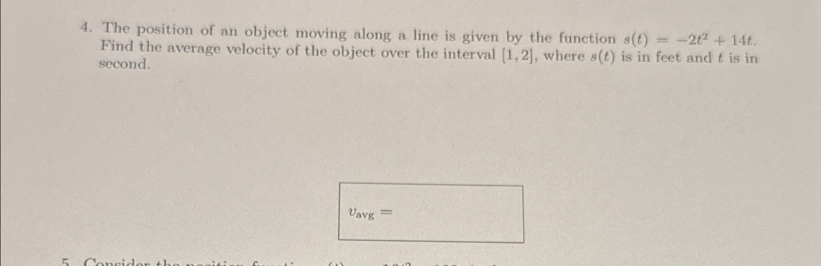 Solved The position of an object moving along a line is | Chegg.com