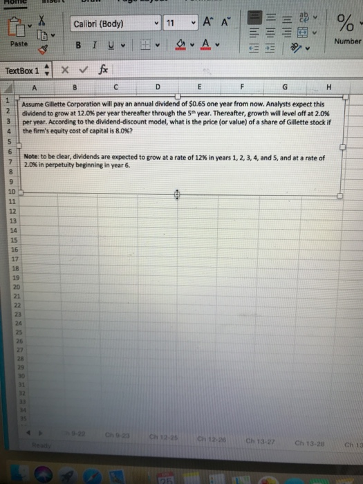 Solved 29 Number Calibri (Body) 11 A A EEE B I VA + Div fx | Chegg.com