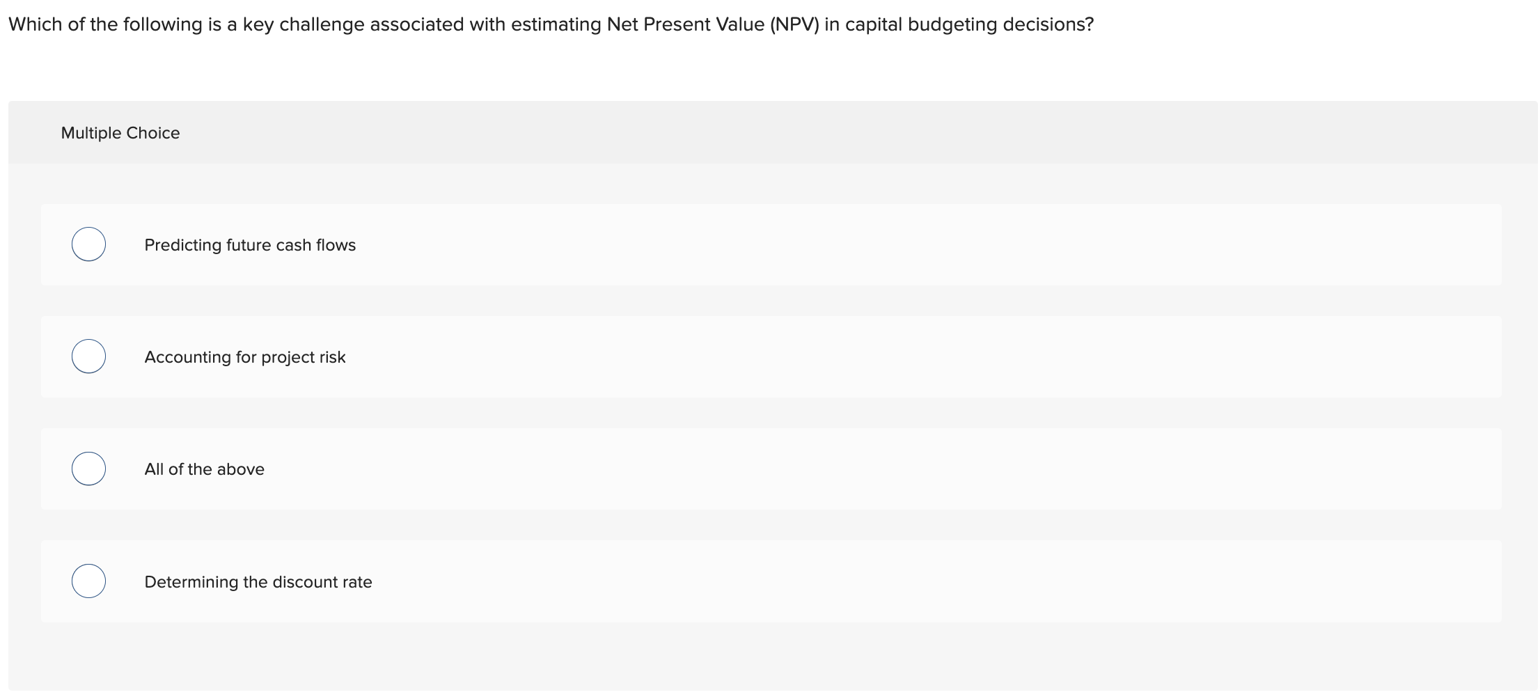 Solved Which of the following is a key challenge associated | Chegg.com
