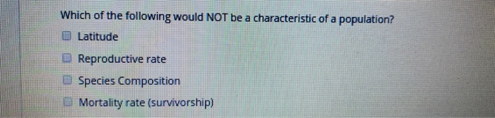 Solved Which type of interspecific interaction would impact | Chegg.com