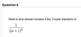 Solved What is time domain function if the Fourier transform | Chegg.com