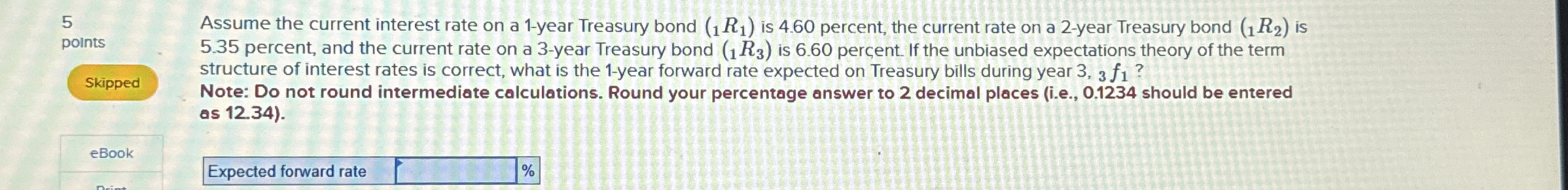 Solved by an EXPERT 5 ﻿pointsSkippedAssume the current interest rate on a | Chegg.com