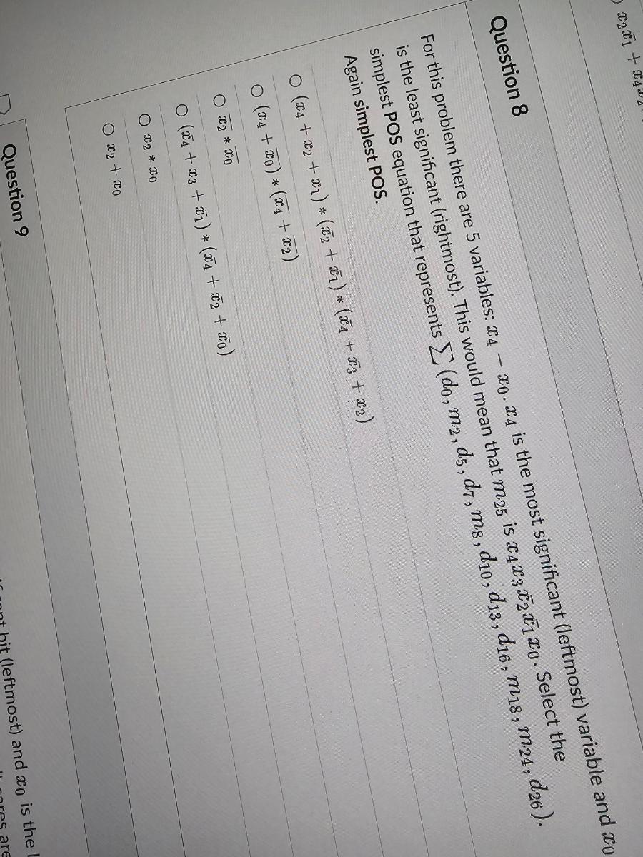 Solved simplest SOP equation that represents | Chegg.com