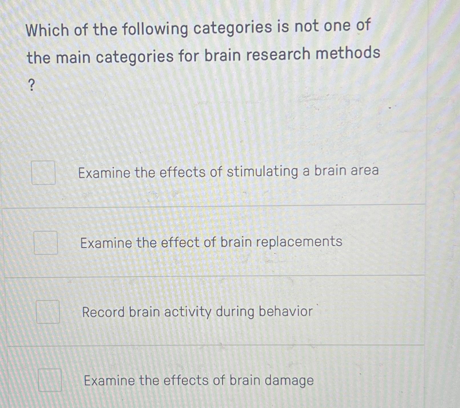 Solved Which of the following categories is not one of the | Chegg.com