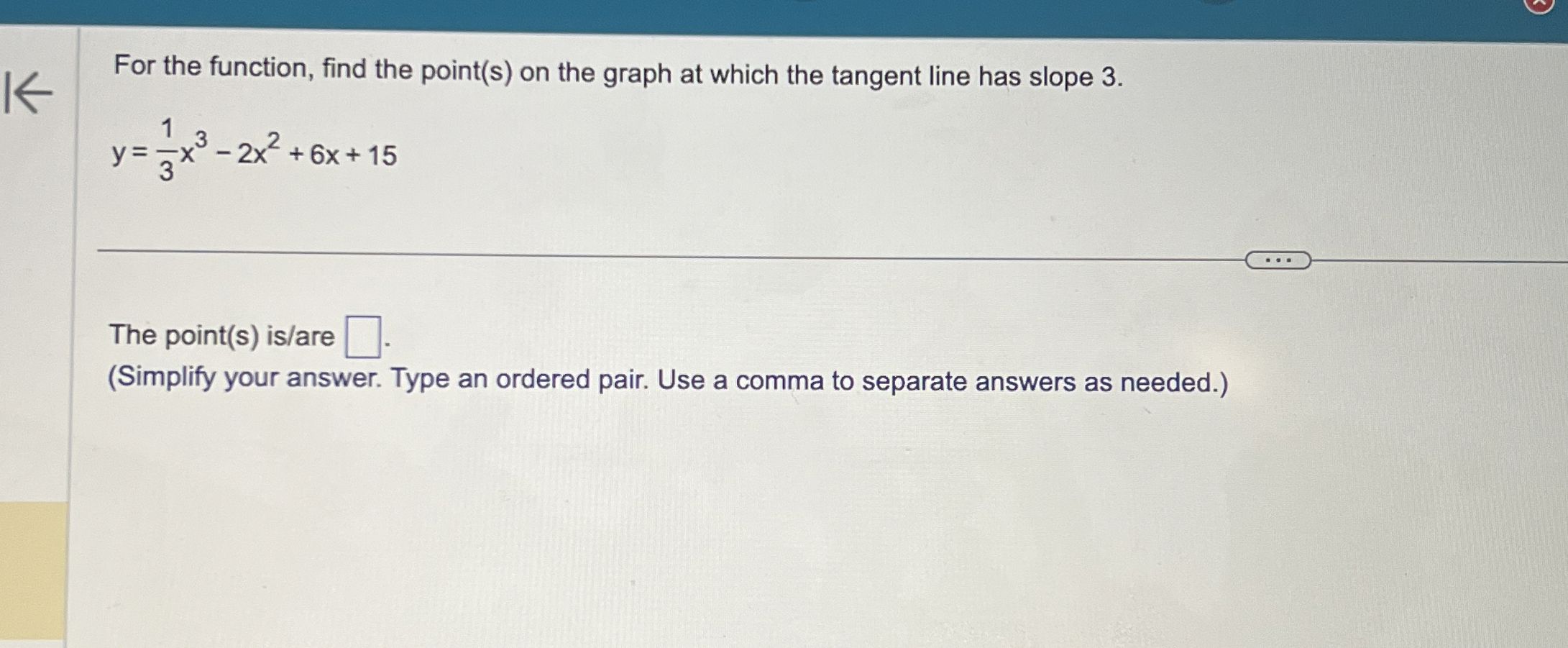 Solved For the function, find the point(s) ﻿on the graph at | Chegg.com