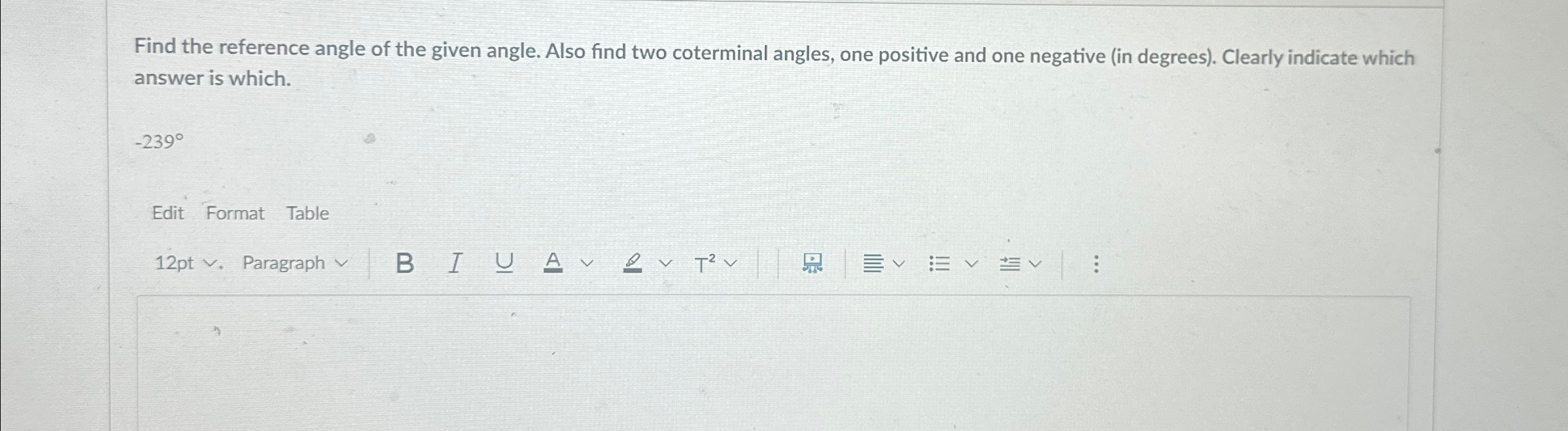 Solved Find the reference angle of the given angle. Also | Chegg.com