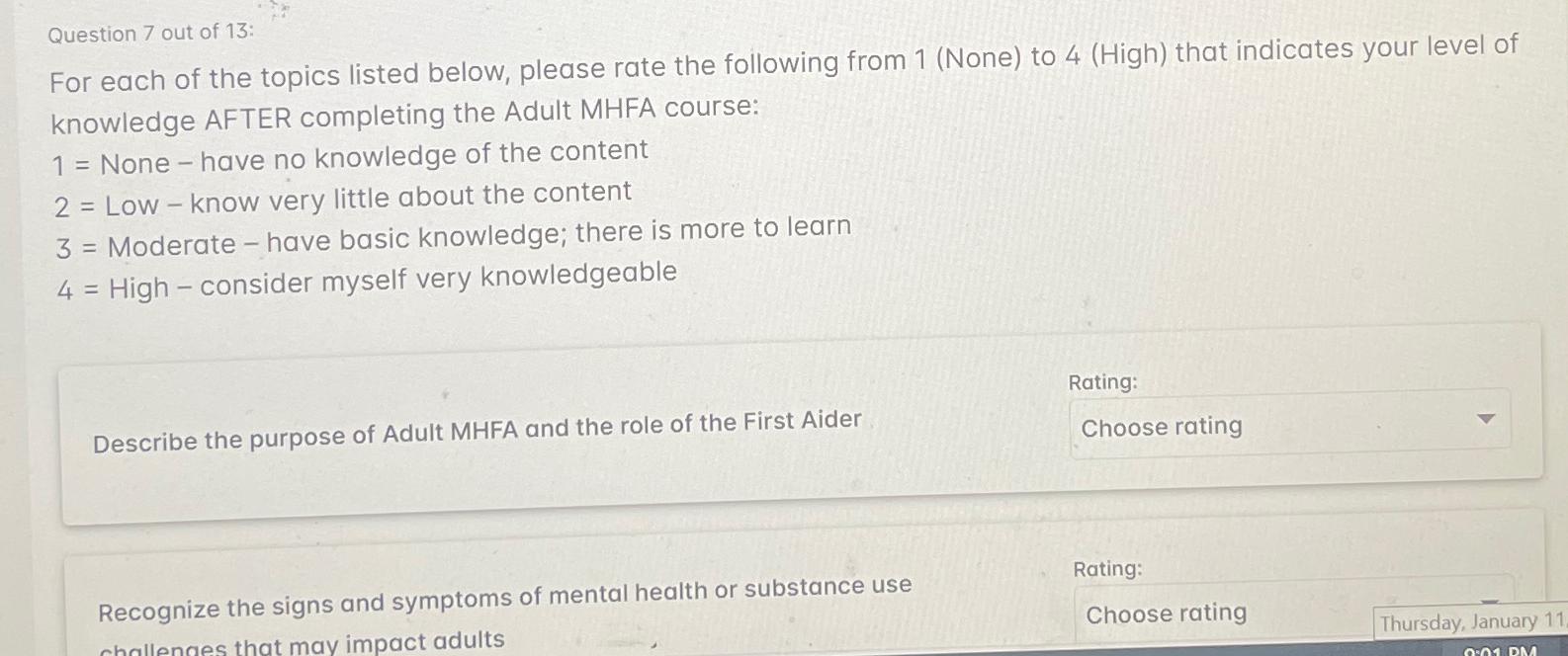 Solved Question 7 ﻿out of 13:For each of the topics listed | Chegg.com