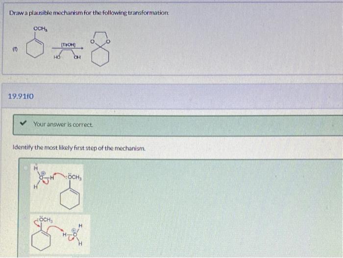 Draw a plausible mechanism for the following | Chegg.com