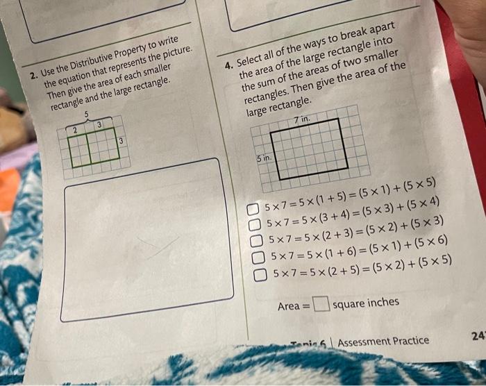 Solved 2. Use the Distributive Property to write the | Chegg.com