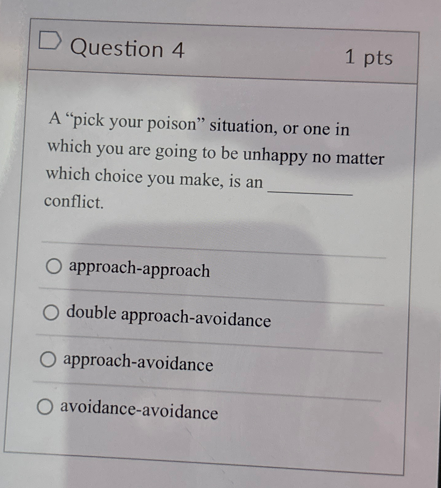 Solved Question 41ptsA "pick your poison" situation, or one | Chegg.com