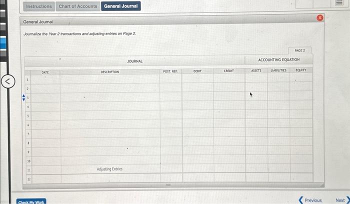 Solved Instructions Chart of Accounts General Journal Chart | Chegg.com