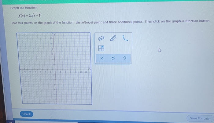 Solved Graph The Function Fx 2x1 Plot Four Points On 