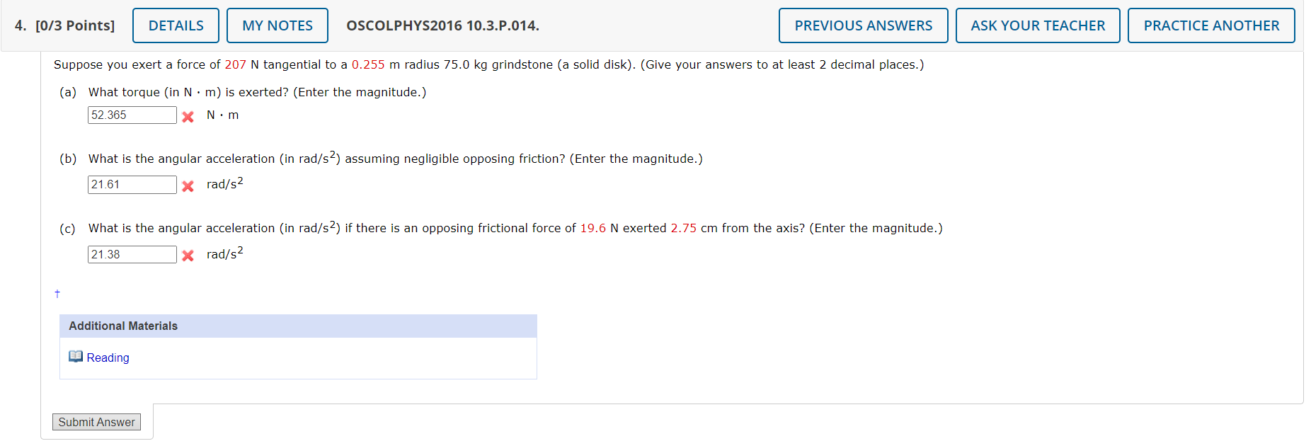 Solved Suppose you exert a force of 207N ﻿tangential to a | Chegg.com