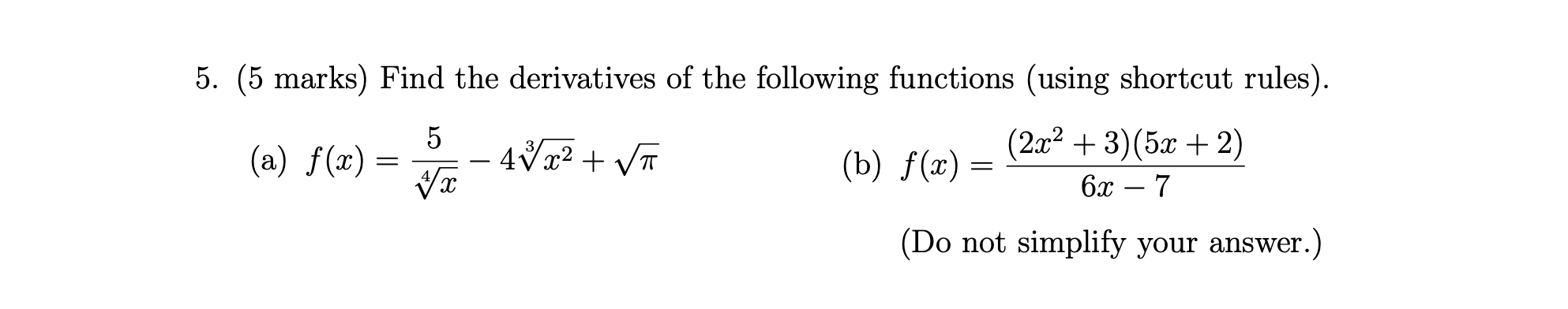 Solved Pleaseee answer all of the questions.(5 ﻿marks) ﻿Find | Chegg.com