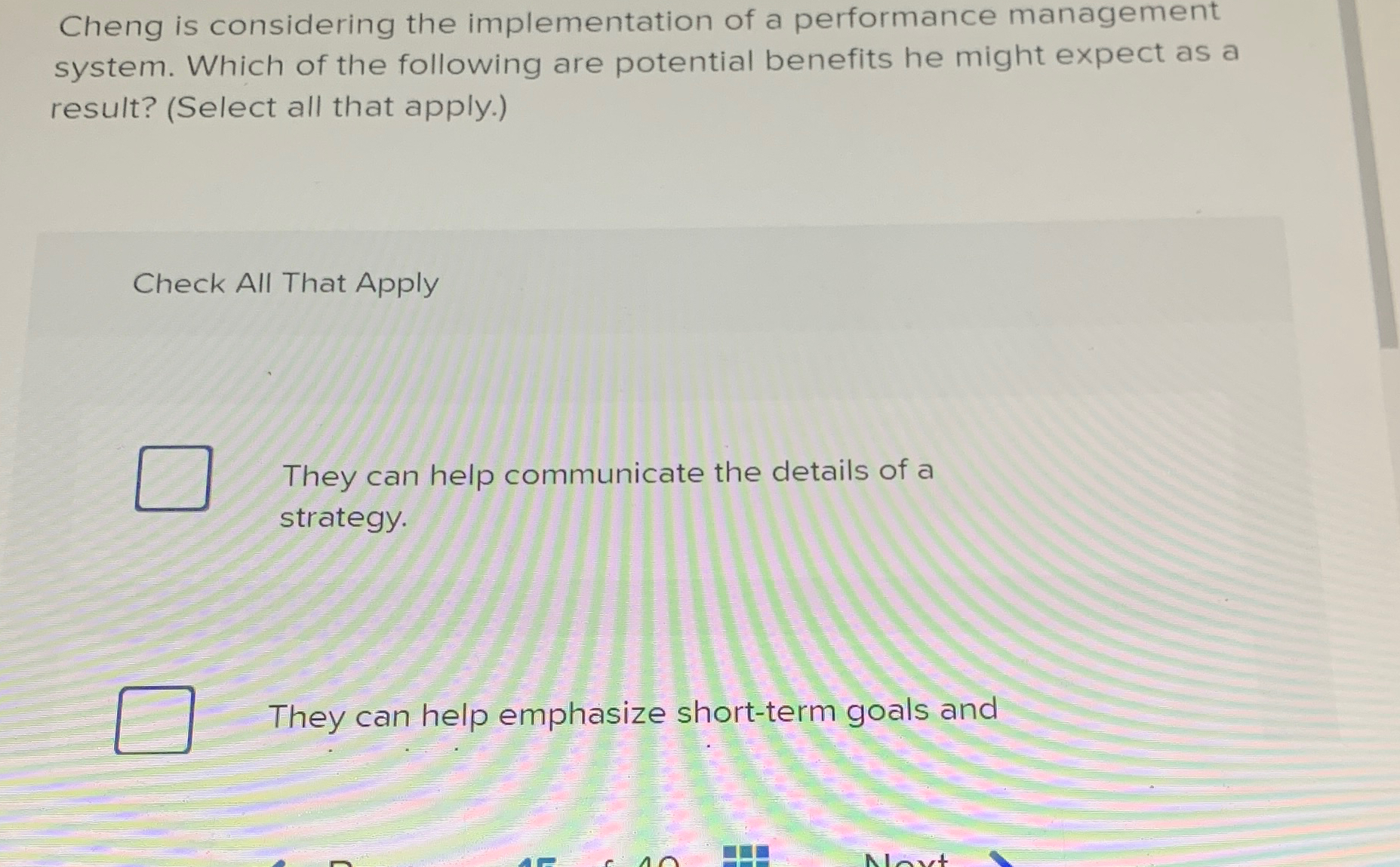 Solved Cheng is considering the implementation of a | Chegg.com