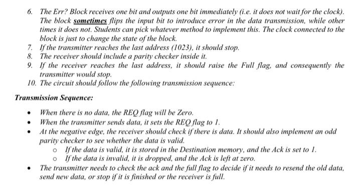 Solved Project Deliverables: - All Verilog Files and test | Chegg.com