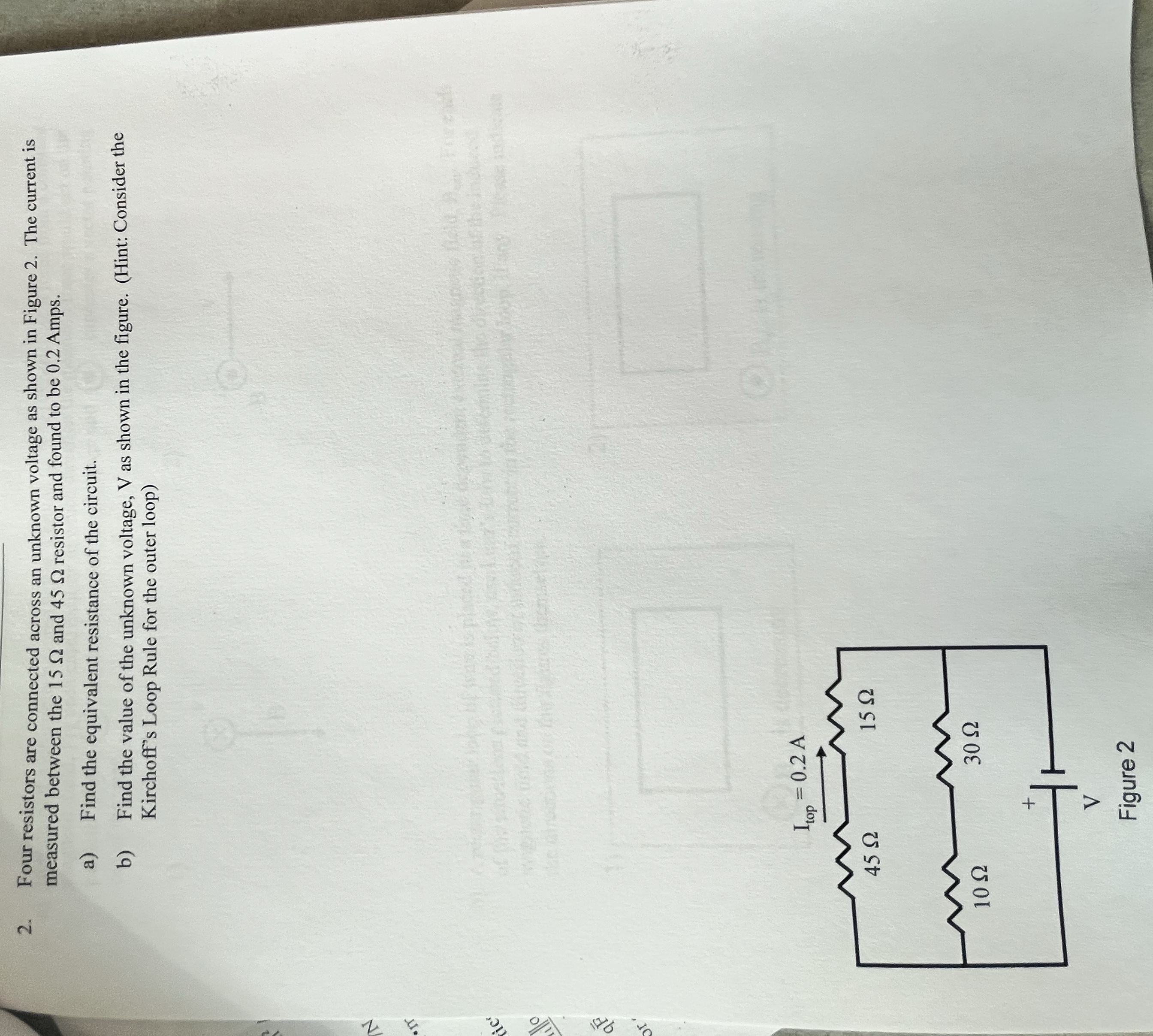 Solved Four resistors are connected across an unknown | Chegg.com