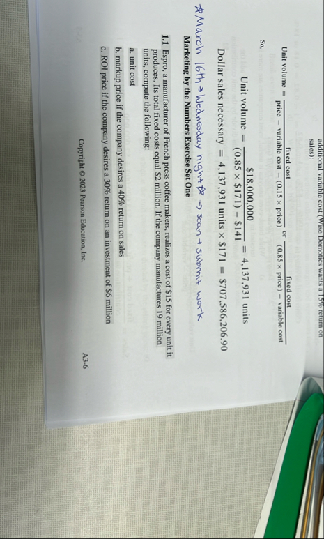 additional variable cost (Wise Domotics wants a 15% | Chegg.com