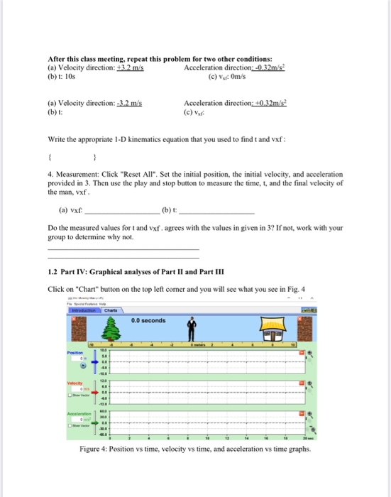 Solved Virtual lab 1:1-D kinematics Name: Click here to open | Chegg.com