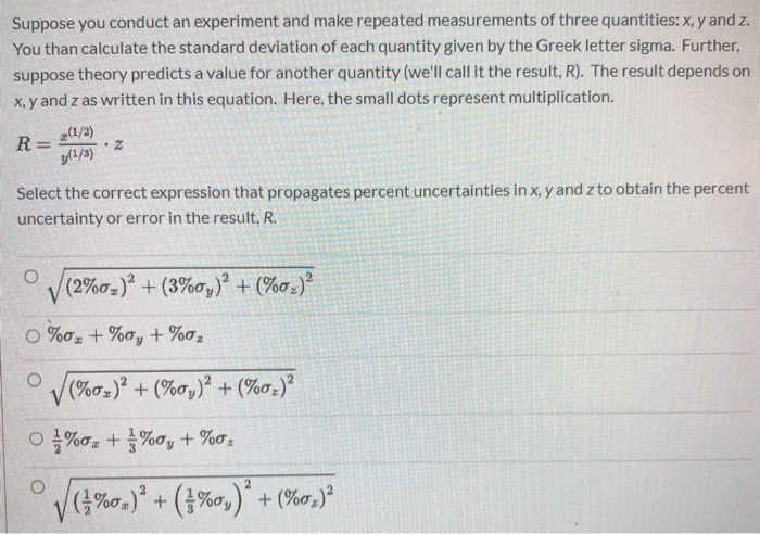 Solved Suppose you conduct an experiment and make repeated | Chegg.com