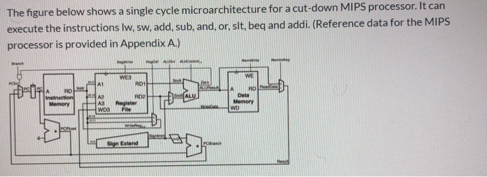 Solved The figure below shows a single cycle | Chegg.com