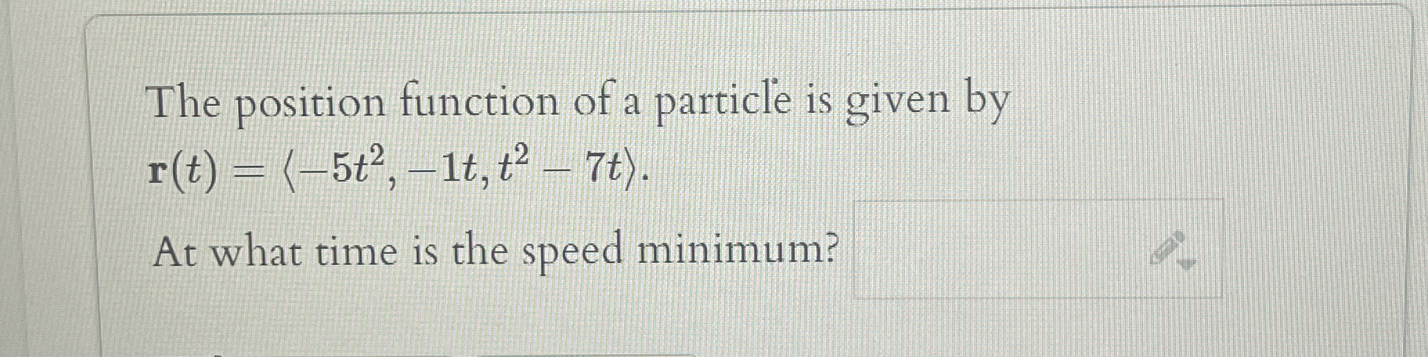Solved The position function of a particle is given by | Chegg.com