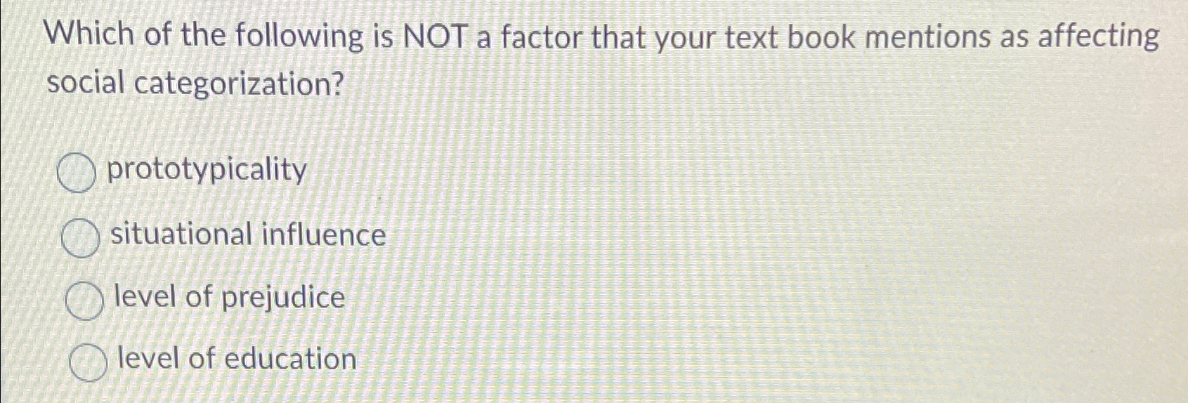 Solved Which of the following is NOT a factor that your text | Chegg.com