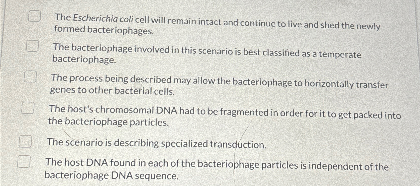 Solved The Escherichia coli cell will remain intact and | Chegg.com
