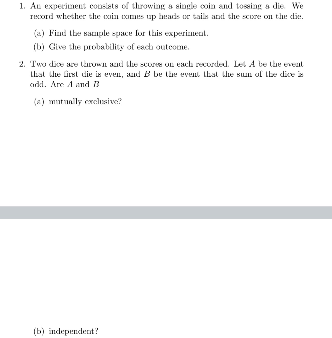 Solved Please solve 1 ﻿and 2 ﻿and provide steps how to | Chegg.com