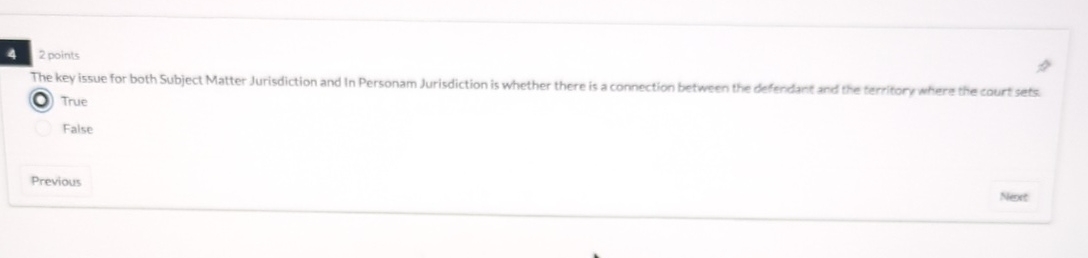 Solved 2 ﻿pointsThe key issue for both Subject Matter | Chegg.com