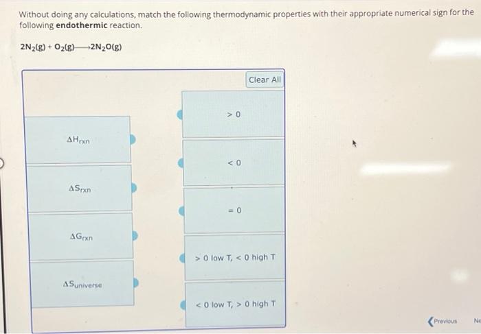 Solved Without doing any calculations, match the following | Chegg.com