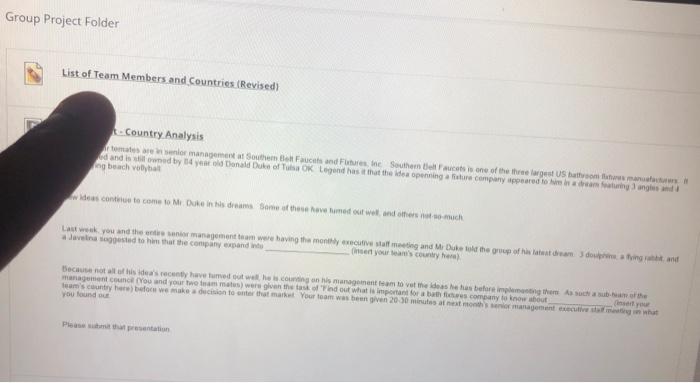 Solved Upload Assignment: Assignment - Country Analysis | Chegg.com