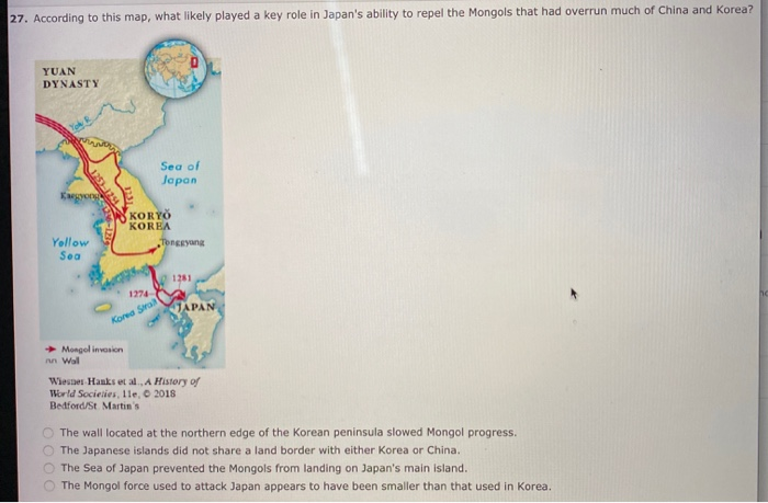 1. According to Map 13.1, "East Asia in 1000 and | Chegg.com