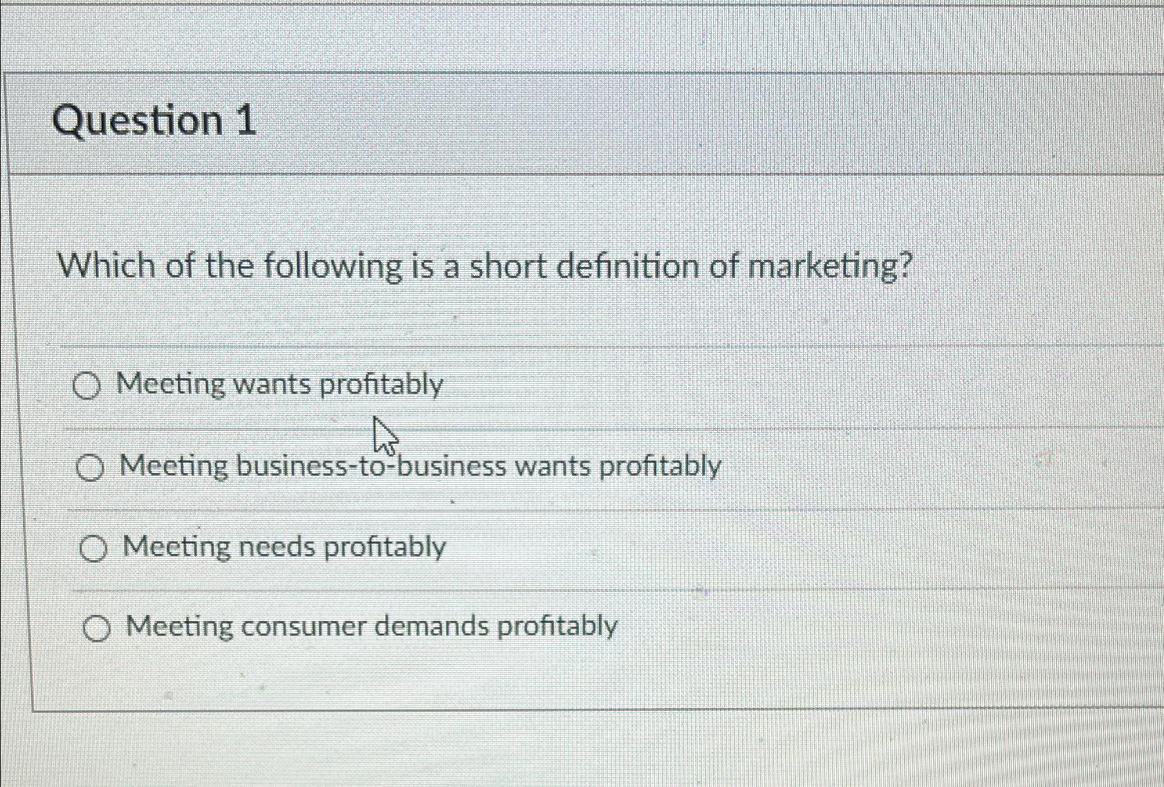 Solved Question 1Which of the following is a short | Chegg.com