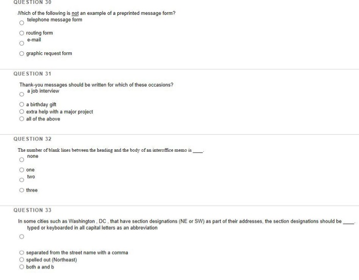 QUESTION 30 Which of the following is not an example | Chegg.com