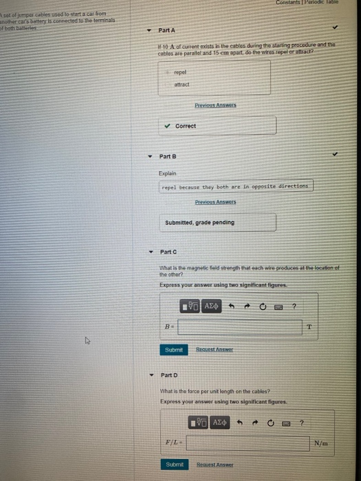 Solved Constants Periodic Table set of jumper cables used to | Chegg.com