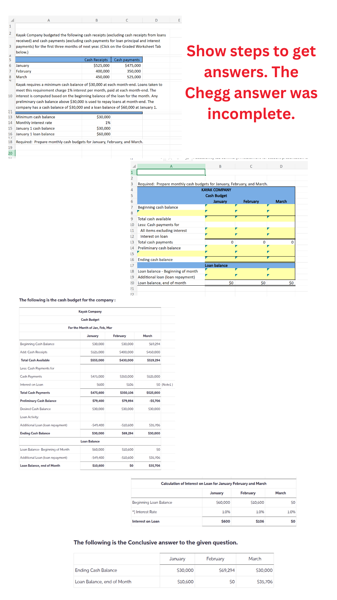 Solved Ch 20 ﻿EXCELShow your work.If you have time can you | Chegg.com