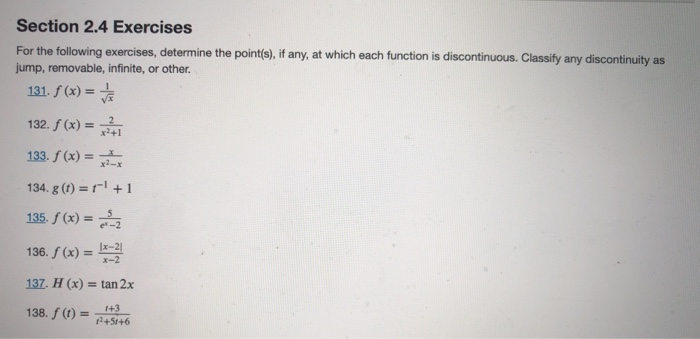 Solved Section 2.4 Exercises For the following exercises, | Chegg.com