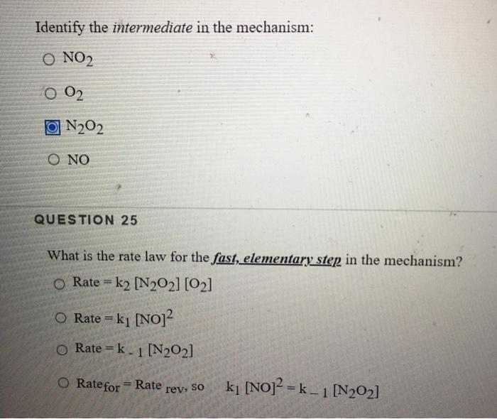 Solved Identify the intermediate in the mechanism: O NO2 O | Chegg.com