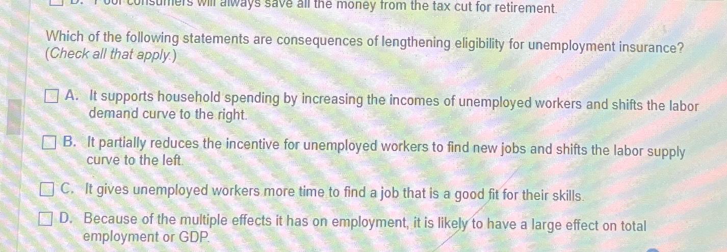 Solved Which of the following statements are consequences of | Chegg.com