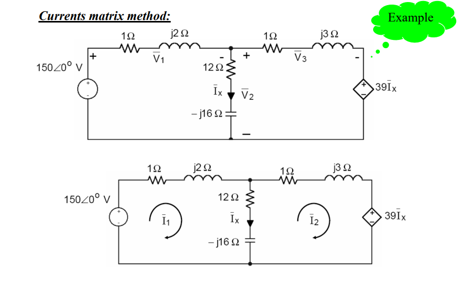 Solved Currents matrix method:Find I1 ﻿I2 ﻿I3 ﻿& V1 ﻿V2 ﻿V3 | Chegg.com