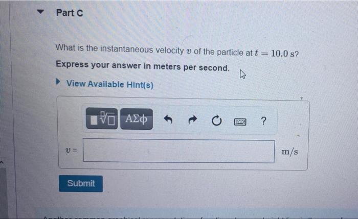 Solved To describe the motion of a particle along a straight | Chegg.com