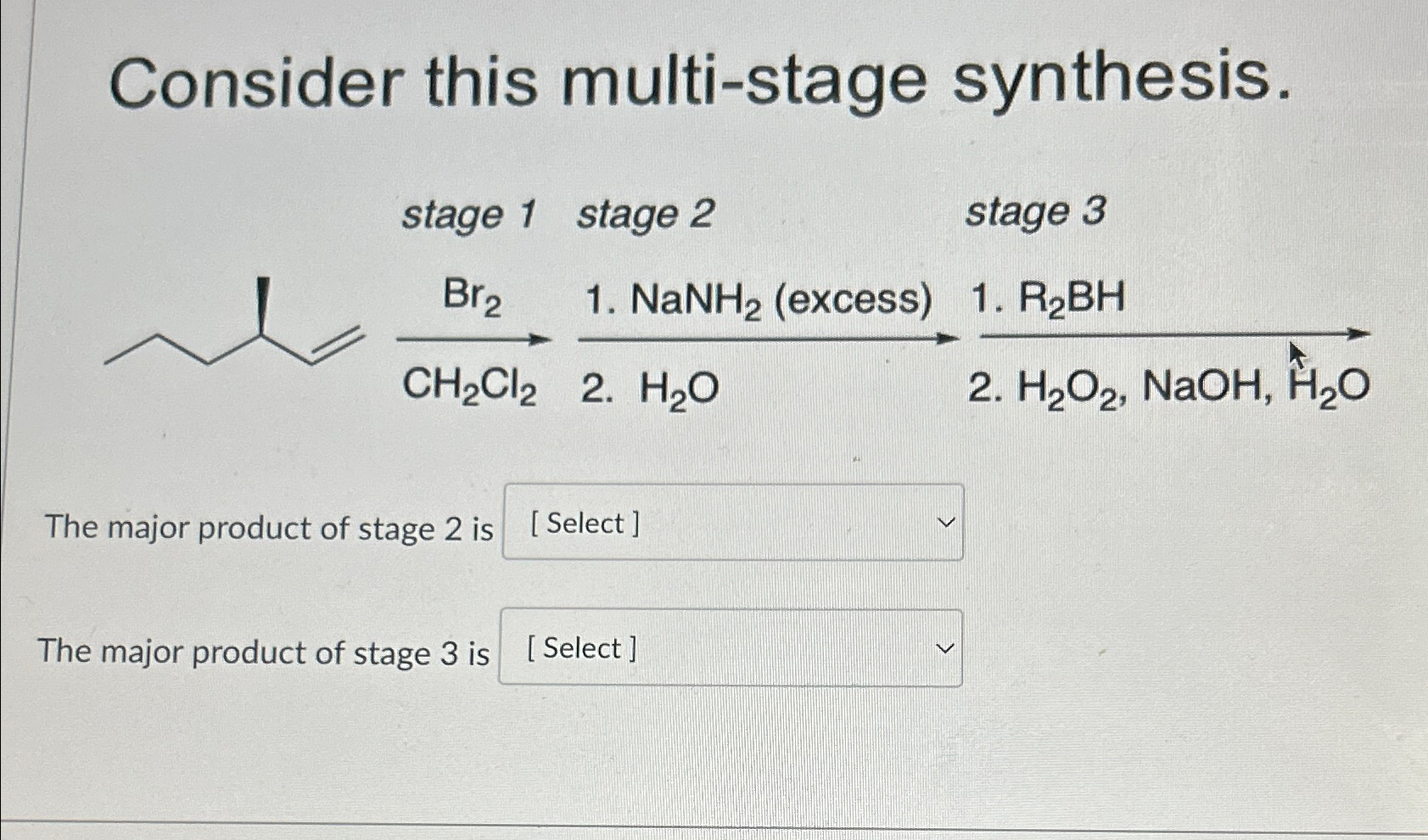 Consider this multi-stage synthesis.stage 1 ﻿stage | Chegg.com